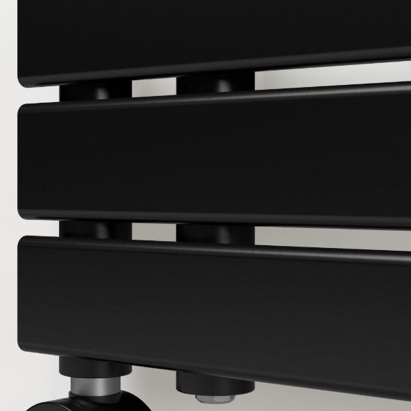 Radix Trosa Elektrische Designradiator 1200x500mm mat zwart met ...