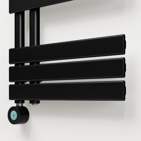 Radix Trosa Elektrische Designradiator 1200x500mm mat zwart met ...